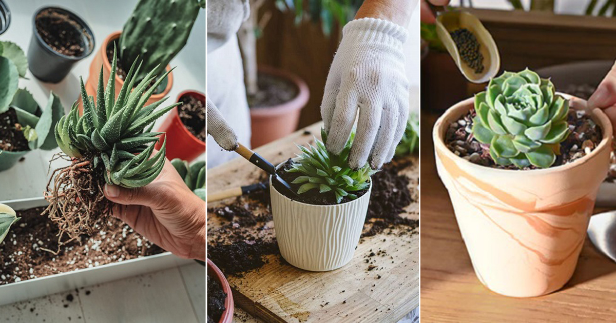 How To Repot Succulents—The Right Way - Succulent Garden Web